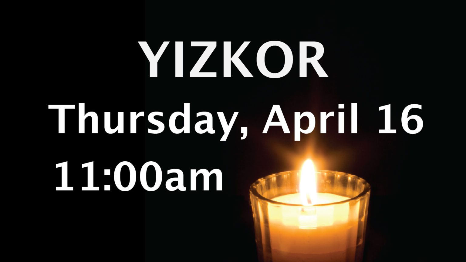 Yizkor Service | Kehillat Ma'arav - Conservative Synagogue Santa Monica ...