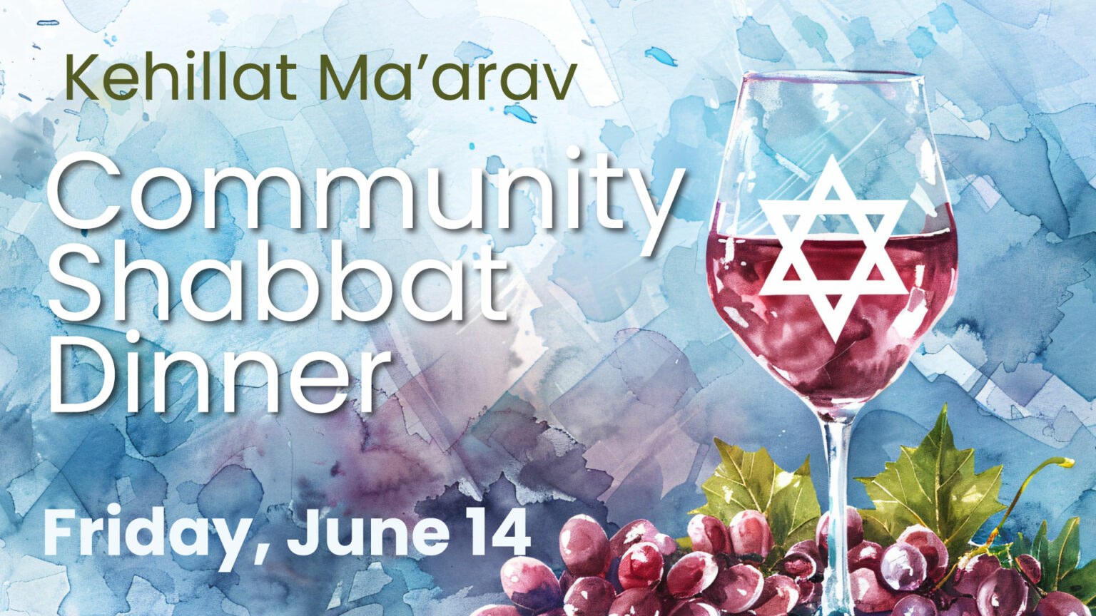 Community Shabbat Dinner (Host or Attend) | Kehillat Ma'arav ...